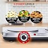 Hot Plates for Cooking, 1800W Electric Double Burner with Handles, 6 ...