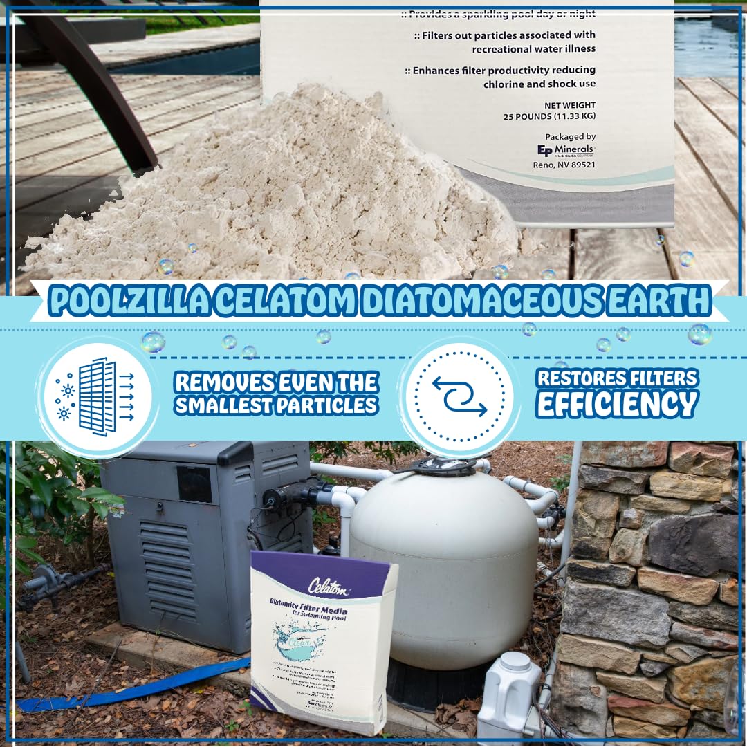 Mua Poolzilla 25LB Celatom Diatomaceous Earth (DE) Pool Filter Aid, for ...