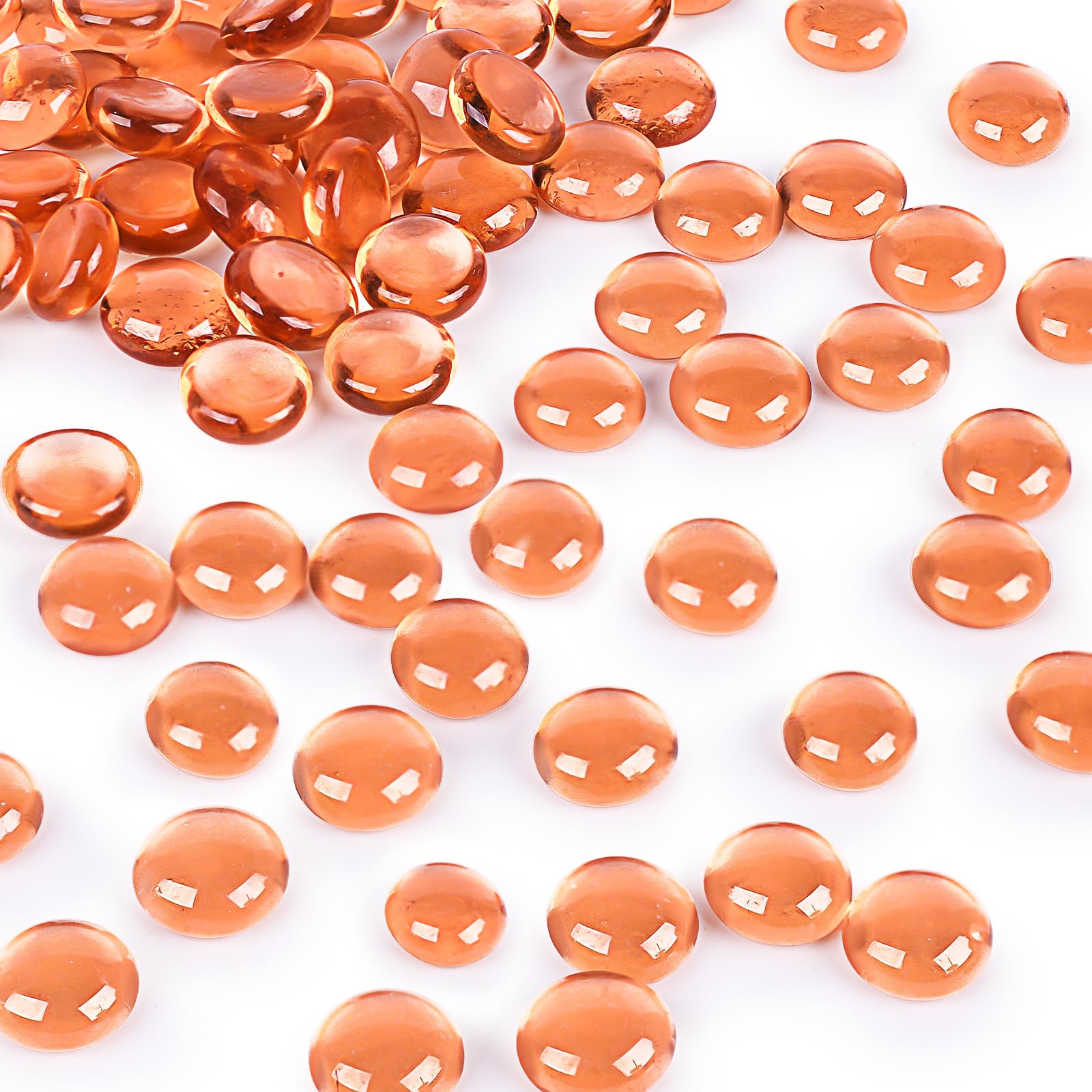 FUTUREPLUSX 3LB Mini Flat Glass Marbles, Water Red Decorative Glass ...