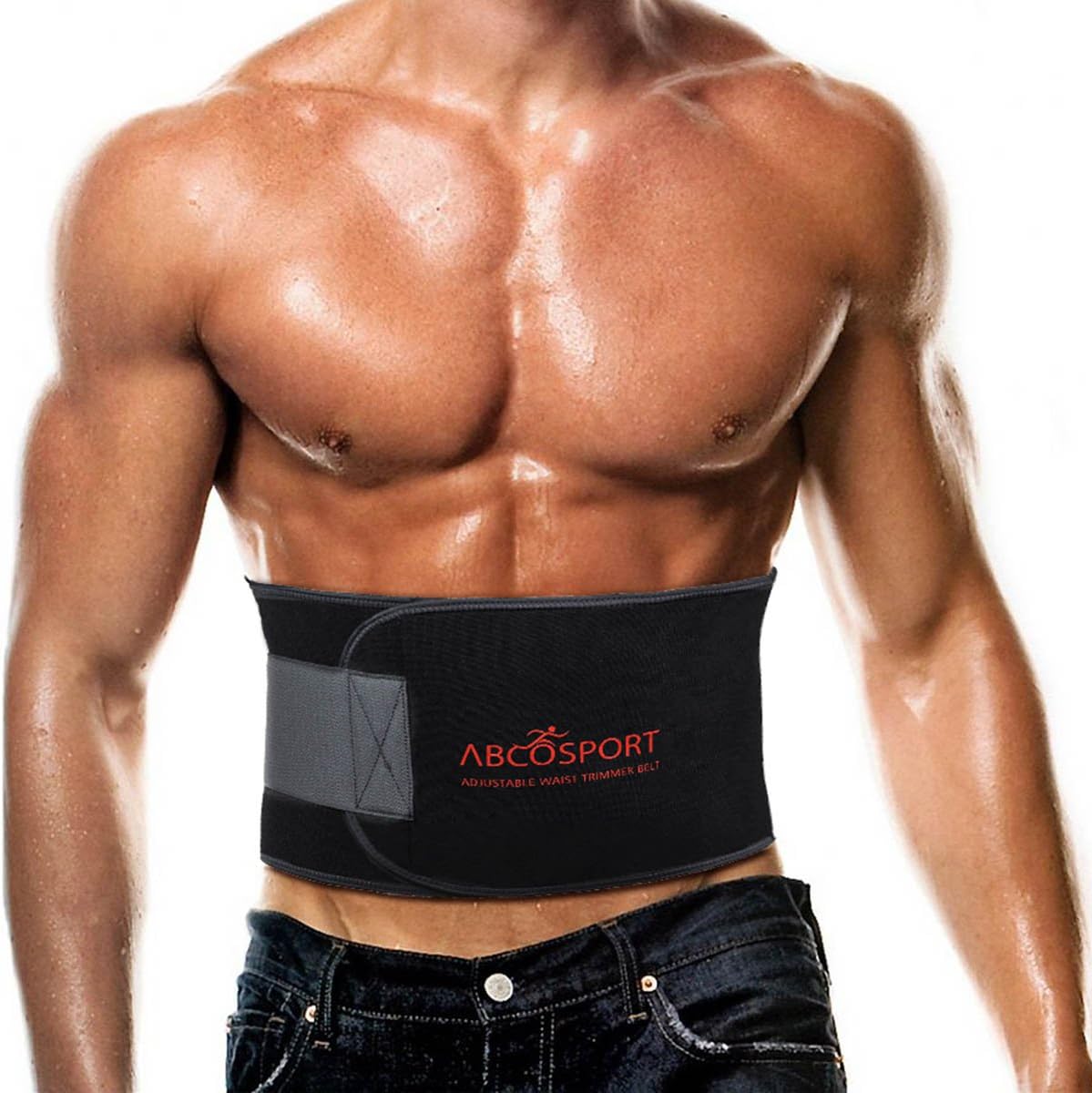 Waist Trimmer Adjustable Belt For Men & Women - Stomach and Back Lumbar ...