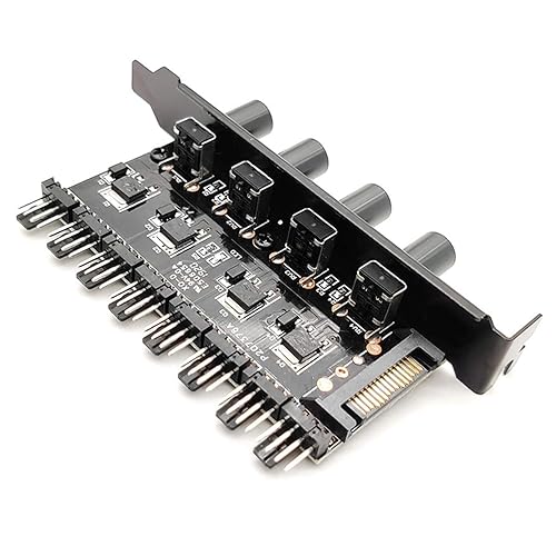 EKDJKK 12V Chassis Fan Hub CPU Cooling, Cooling Fan Hub, Computer CPU ...