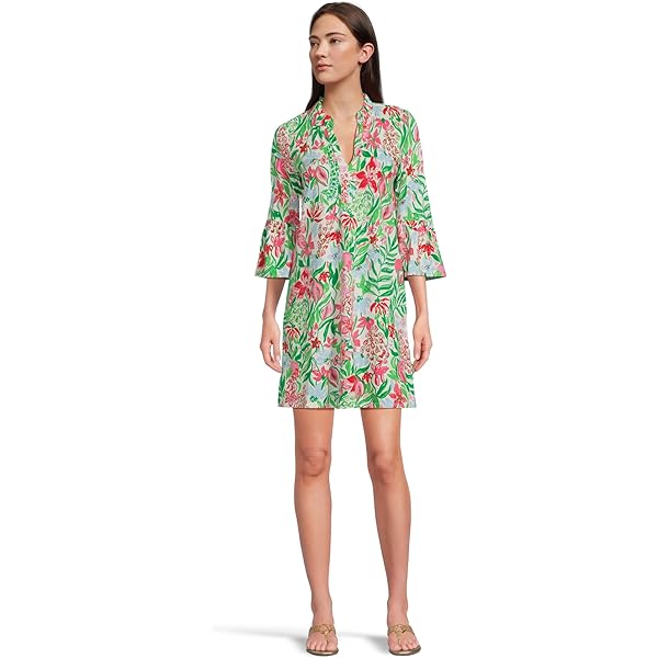 Lilly Pulitzer Women's Renelle Dress, Resort White Daffodil Hill