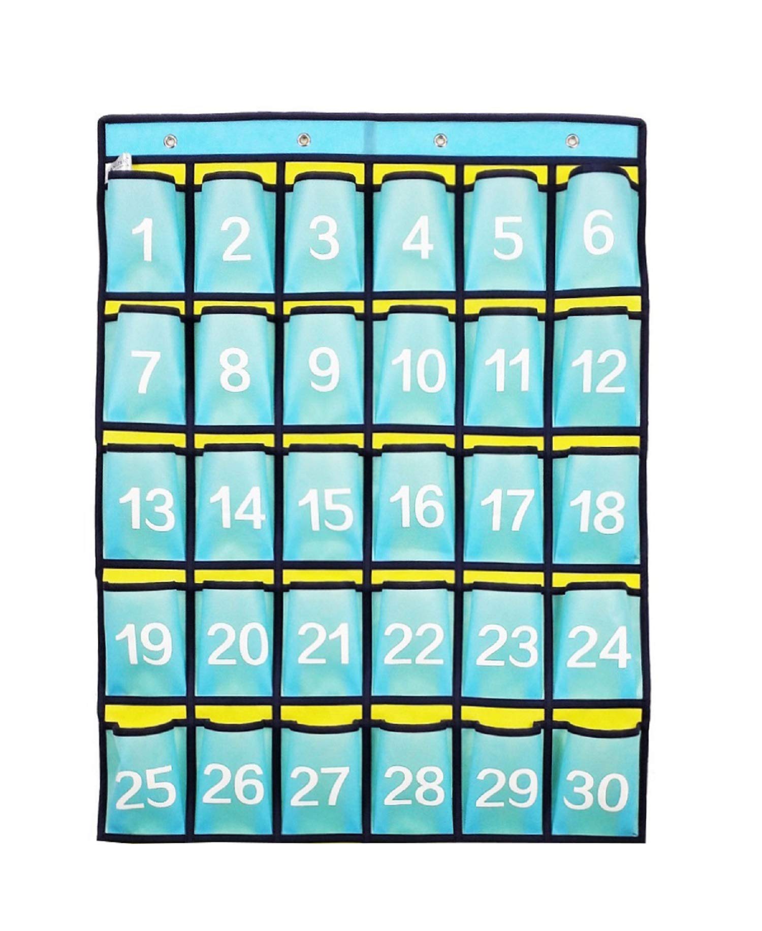 ANIZER Numbered Classroom Pocket Chart Hanging Organizer for Cell ...