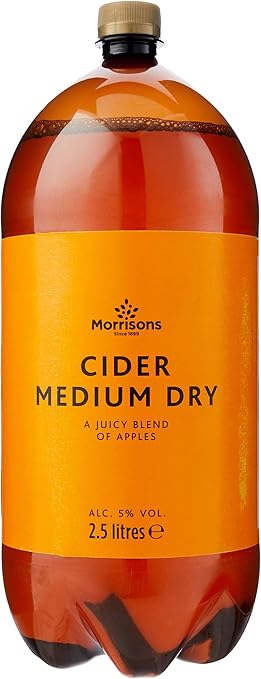 Morrisons Medium Dry Apple Cider, 2.5L: Amazon.co.uk: Prime Pantry