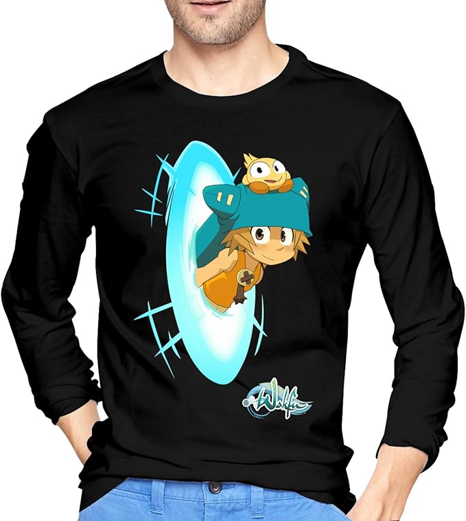 Wakfu Men's Boy Long Sleeve T Shirt Tee for Men: Amazon.de: Bekleidung