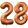 Amazon.com: Orange 28 Number Balloons, 40 Inch Giant Number Balloons ...