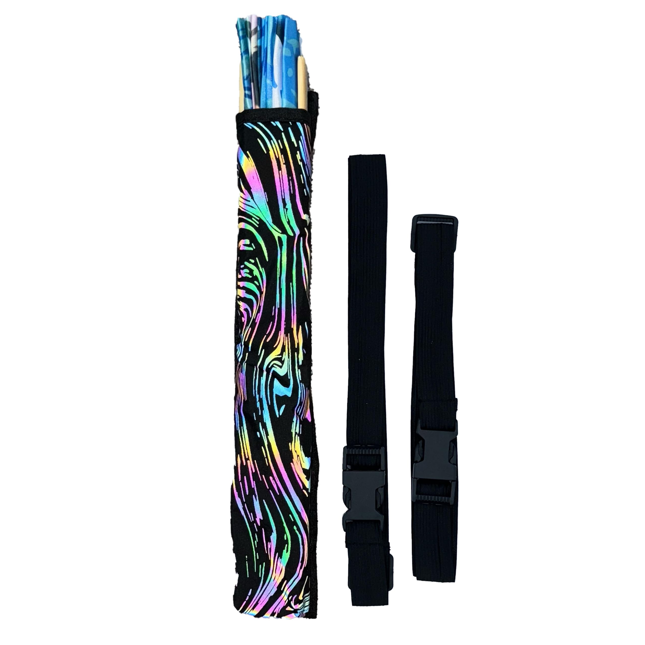 PandaTak Bright Flash Reflective Rave Fan Holster, Hand Fan Carrier ...