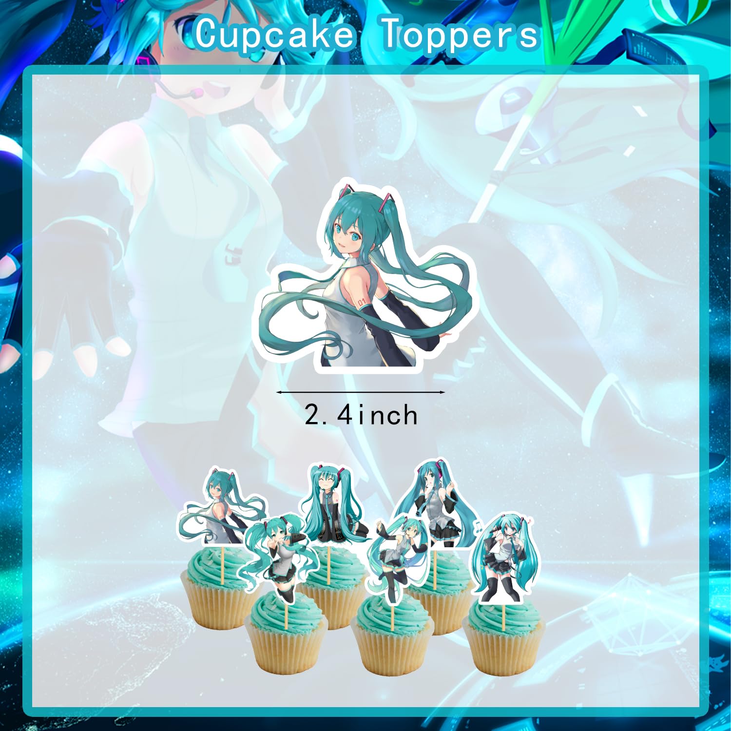 Mua Cenialaraor Hatsune Miku Birthday Party Decorations Vocaloid ...