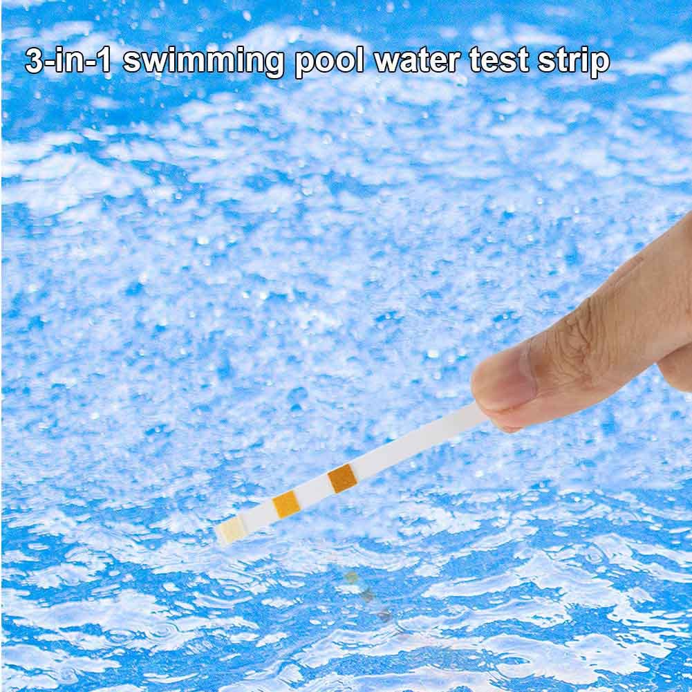 Garden Klinkamz 50Pcs Swimming Pool Spa Water Test Strips PH Chlorine ...