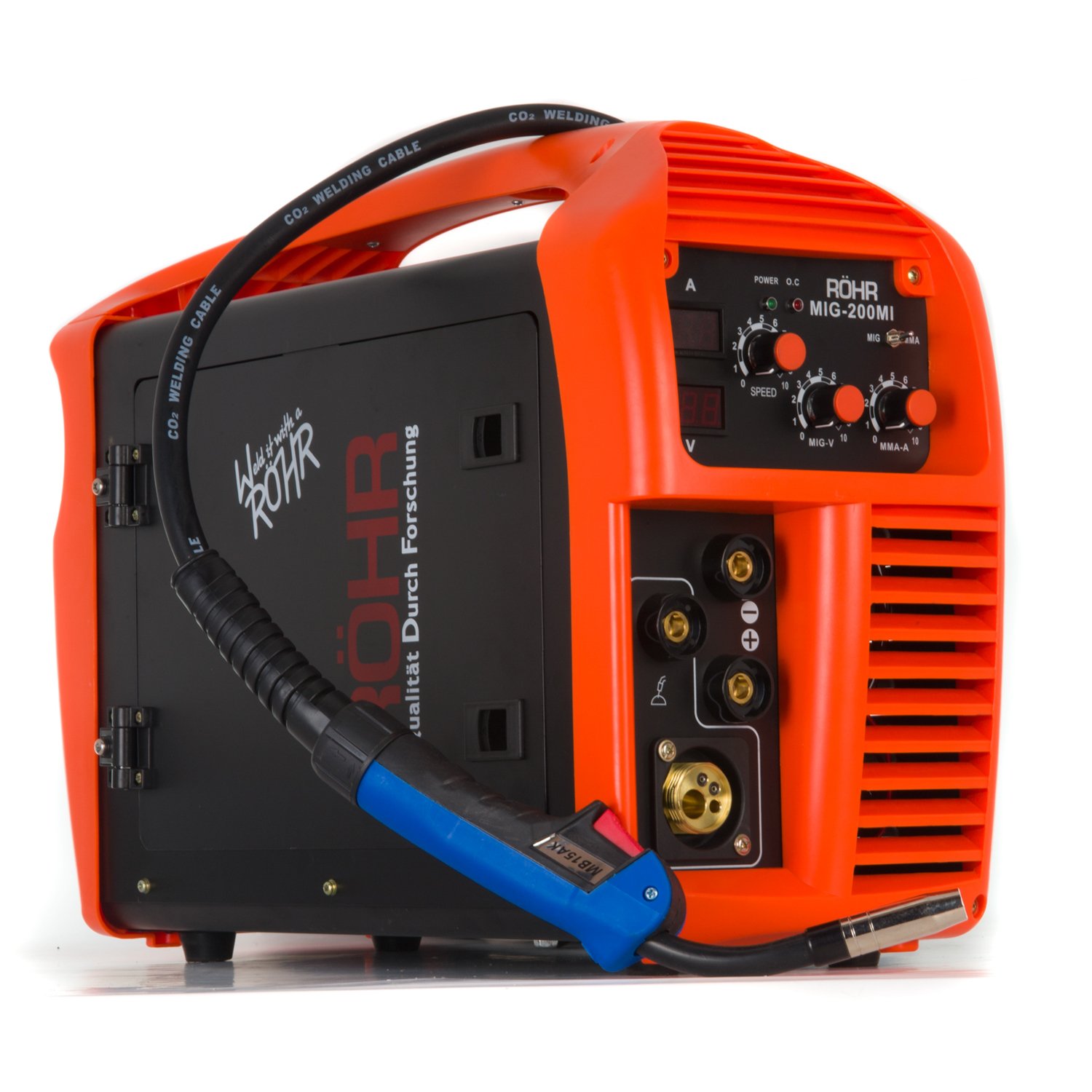 MIG ARC Welder Inverter Gas Gasless MMA 3 in 1 IGBT 240V 200 Amp DC