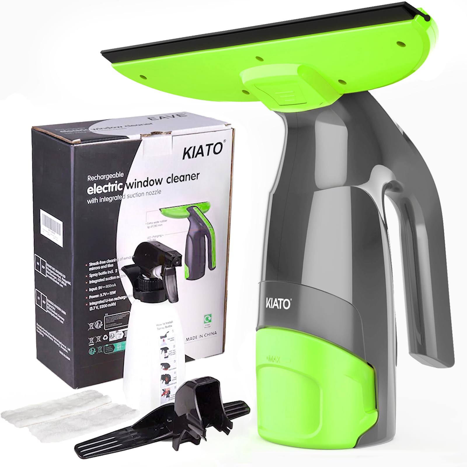 Window Vacuum, Window Vacuum Squeegee, Cordless Window Vacuum Cleaner ...