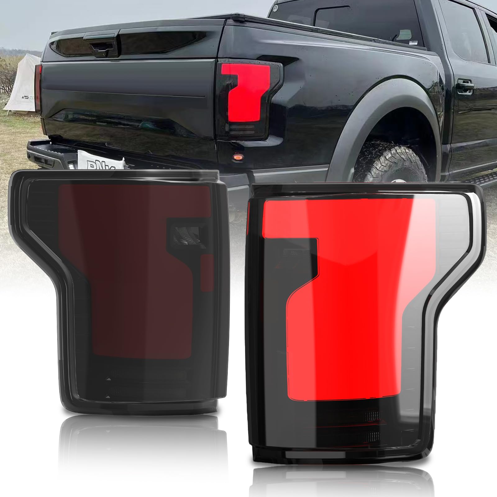 SINYATO INDUST LED Tail Lights Compatible with Ford F150 2015-2020, F ...