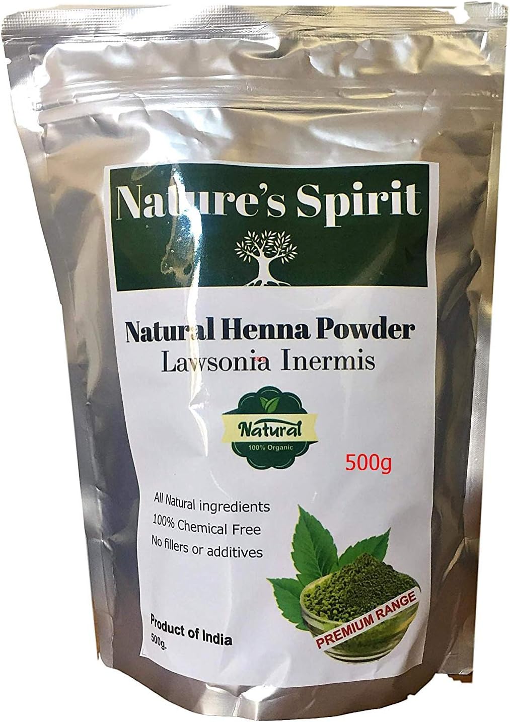 Natural Henna XXL Lawsonia Inermis Powder Fully Certified 500g Hair ...
