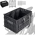Amazon.com : RAYMACE Bike Basket Rear,Bicycle Basket with Removable ...