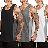 Amazon.com: COOFANDY Men's 3 Pack Quick Dry Workout Tank Top Gym Muscle Tee Fitness Bodybuilding ...
