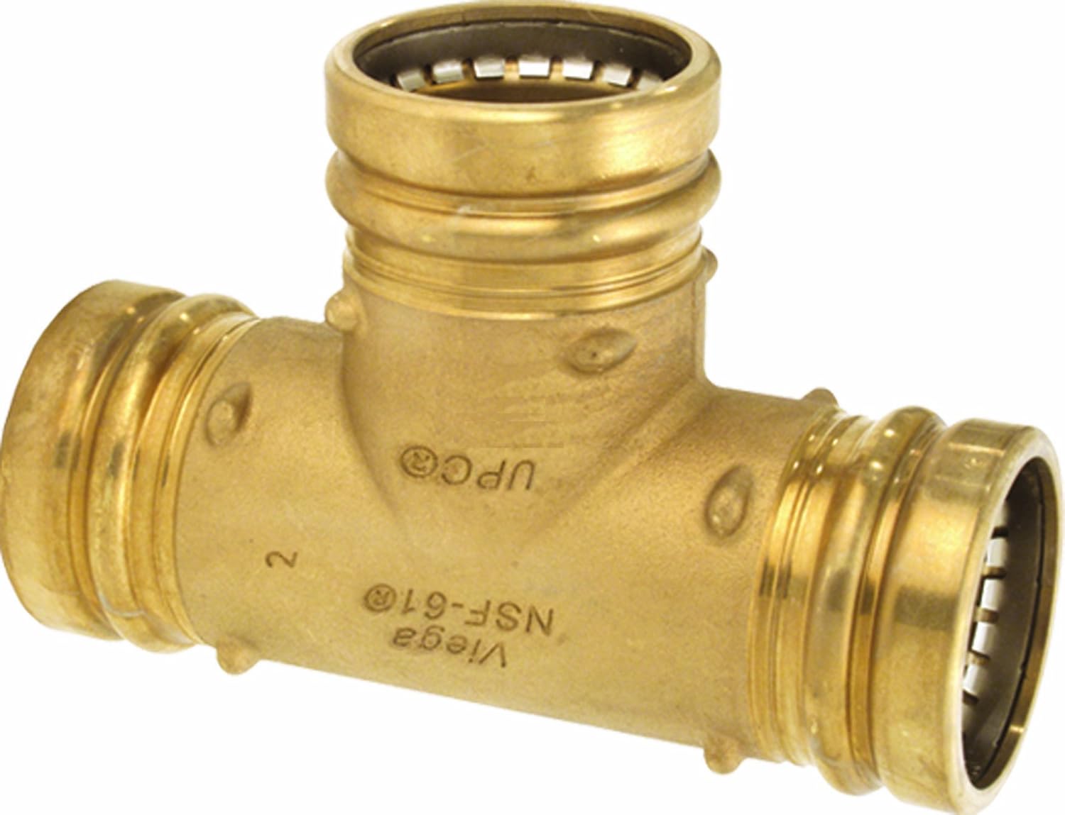 Viega 91372 ProPress Bronze XL Tee with 2-1/2-Inch P x P x P - Pipe Fittings - Amazon.com