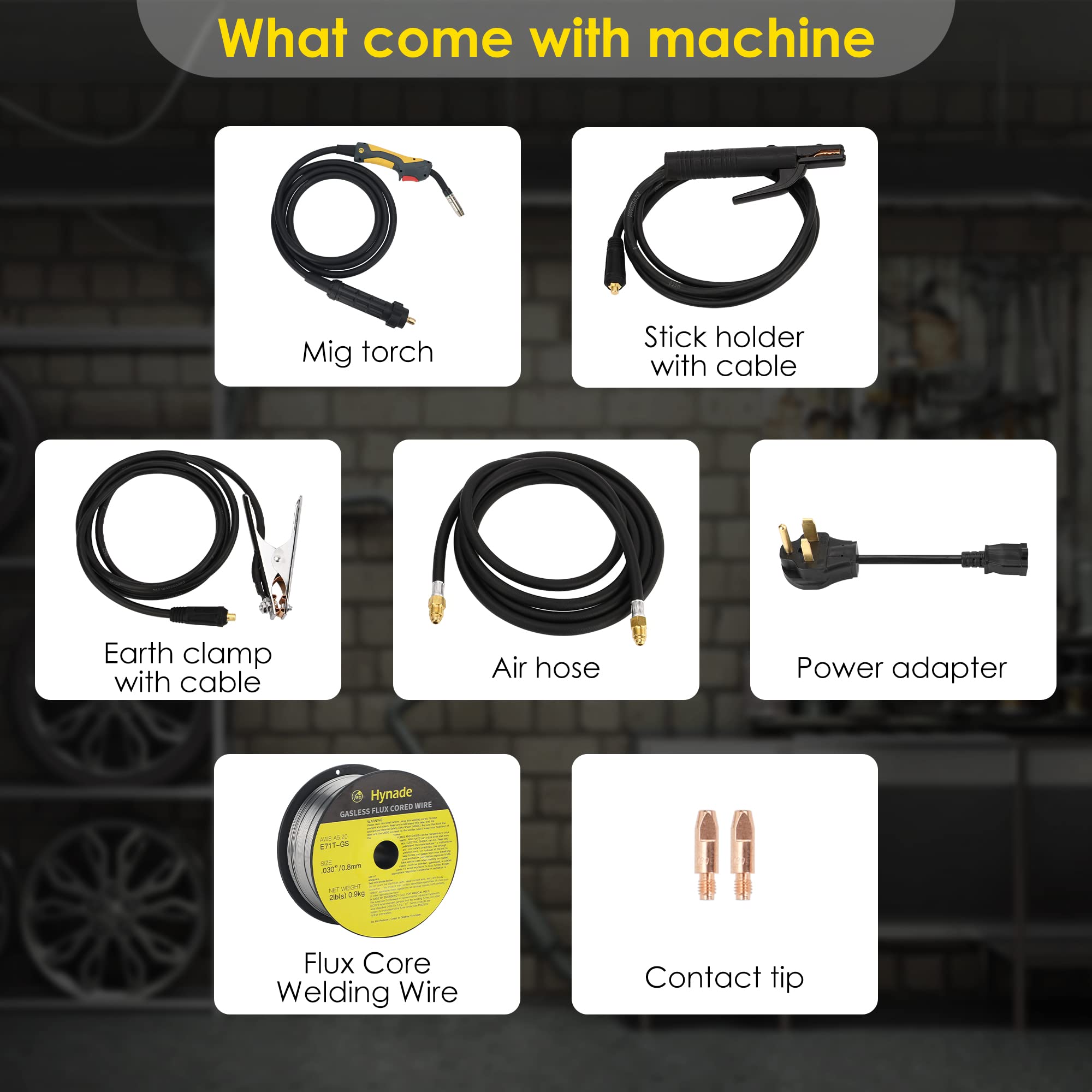 Mua hynade Mig Welder, Multi-Function 3 in 1 Tig Stick Spool Mig Welder ...