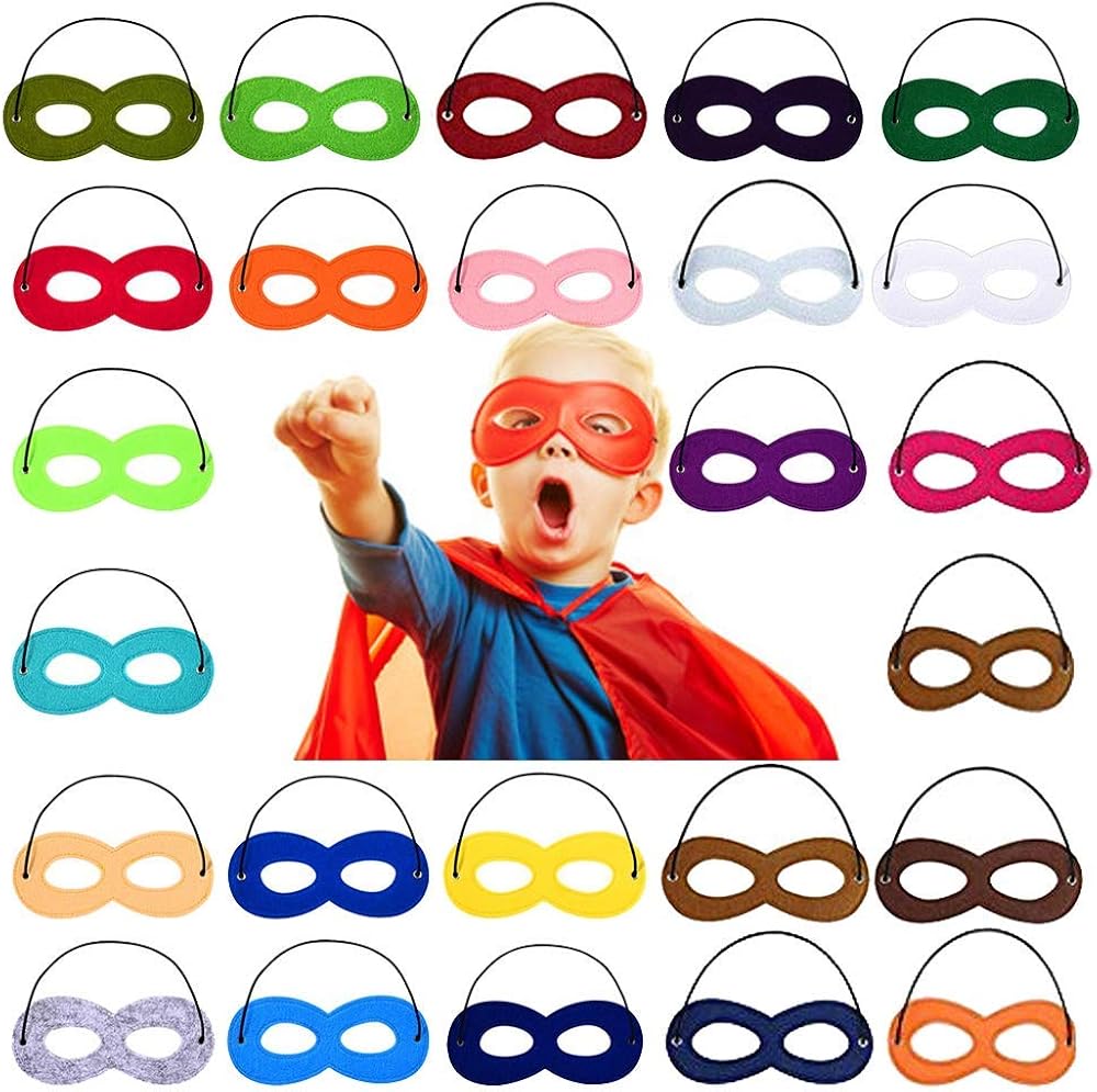 Amazon.com: Superhero Masks for Kids Party Cosplay Dress Up Superhero ...