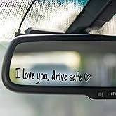 Amazon.com: KEIVIWO I Love You Drive Safe Sticker 3 Pack Cute Car Decal ...