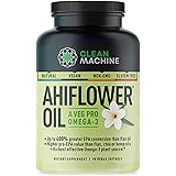 Amazon.com: Clean Machine Ahiflower Oil, Vegan Plant Based Omega-3 ...