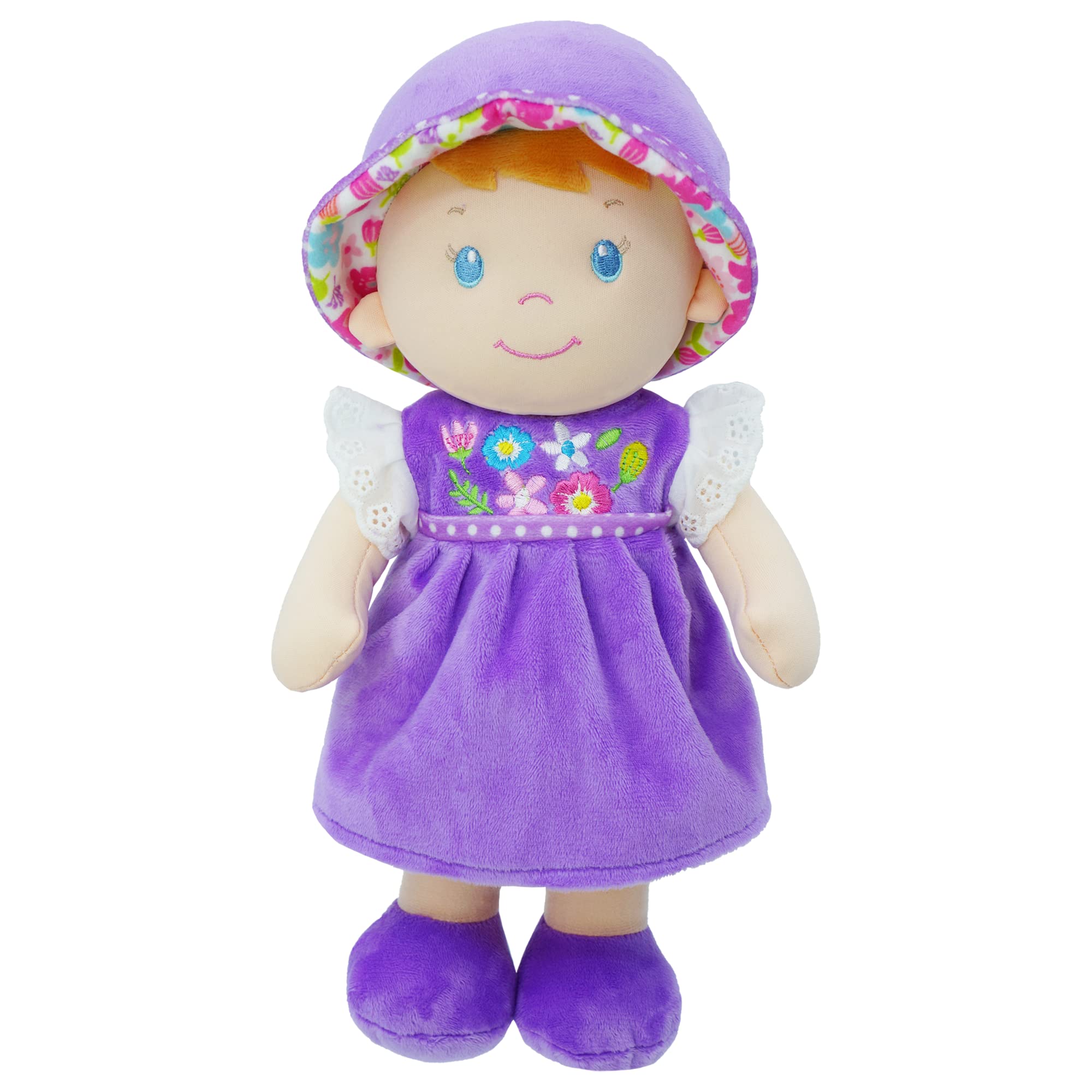 June Garden 12" Soft Dolly Laura - Stuffed Soft Baby Doll Gift for 1 2 ...