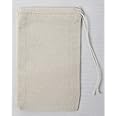 Amazon.com: Natural Cotton Muslin Drawstring Bags 3x5 Inches (7x12 Cm ...