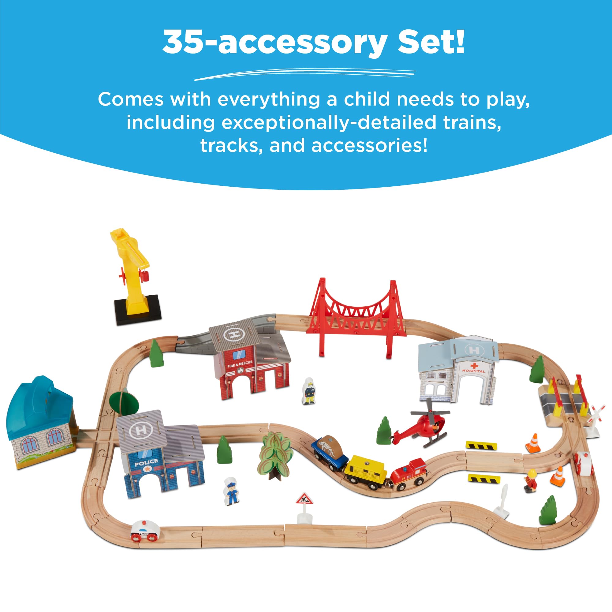 Mua Best Choice Products Large 50in 70-Piece Train Table, Multipurpose ...