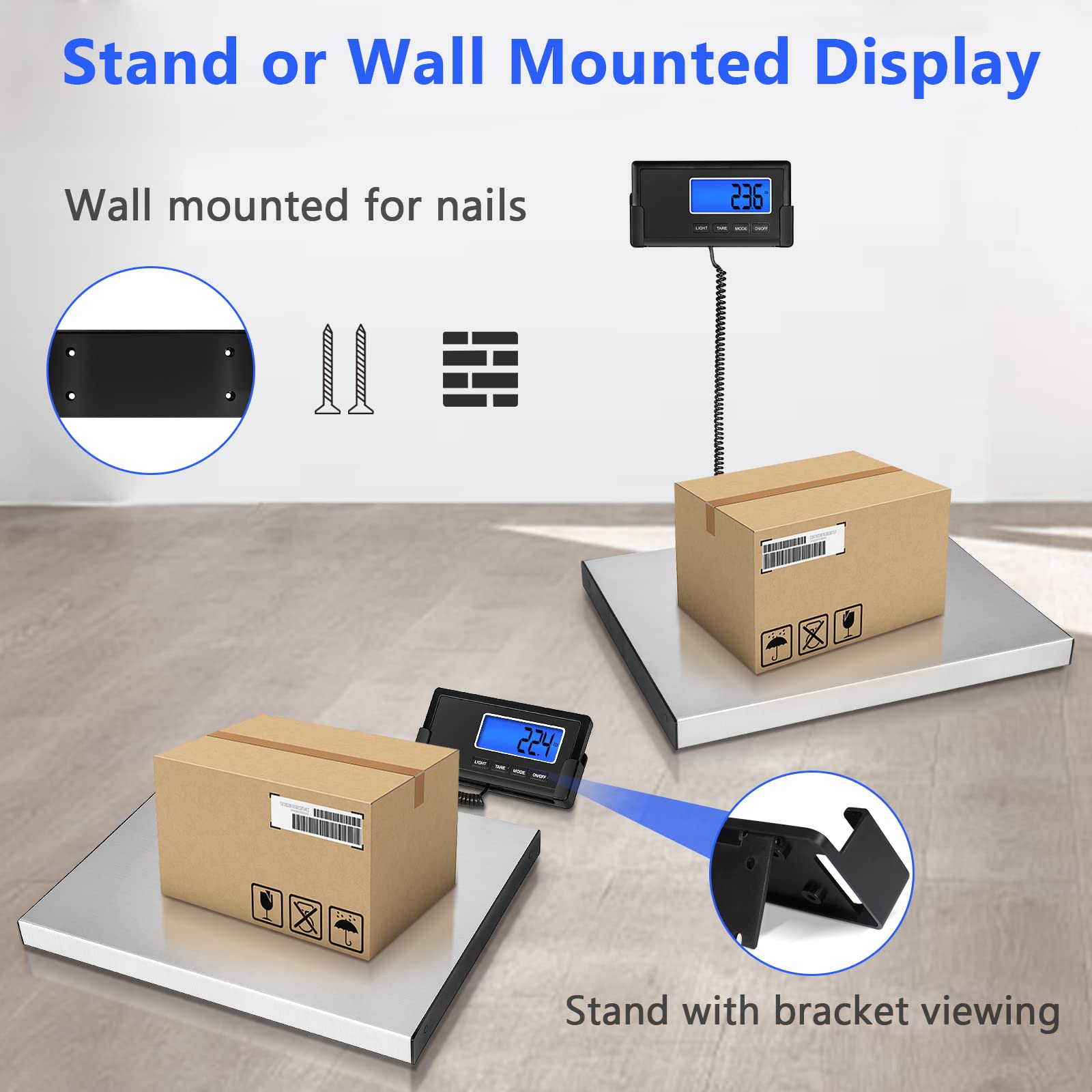 Mua 330lbs/5 oz Digital Shipping Scale for Packages, Heavy Duty Weight ...