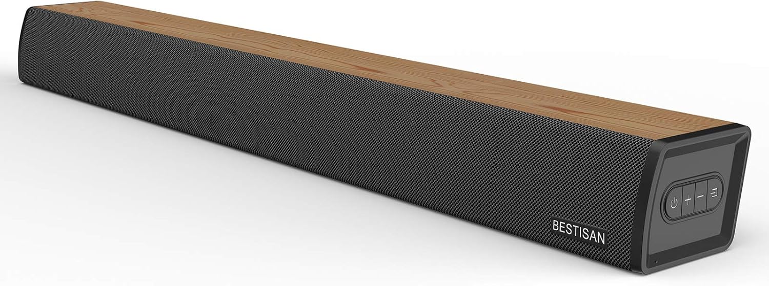 Amazon.com: Sound Bar, BESTISAN 60 Watt Sound Bars for TV with Unique ...