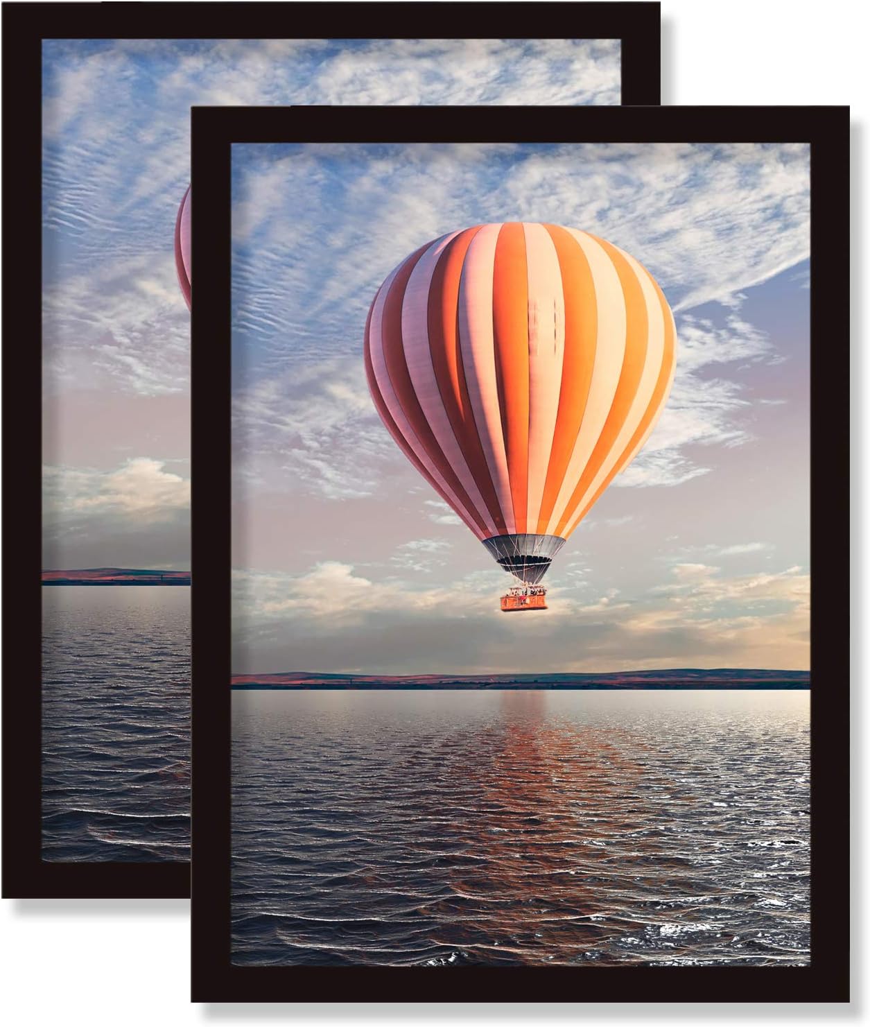 Amazon.com - A4 Poster Frame Black 2 Pack Solid Wood Suitable for ...