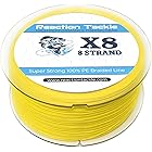Reaction Tackle Braided Fishing Line - Pro Grade Power Performance for ...