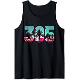 Amazon.com: Miami 305 Area Code Florida Vintage Palm Trees Pride Retro ...