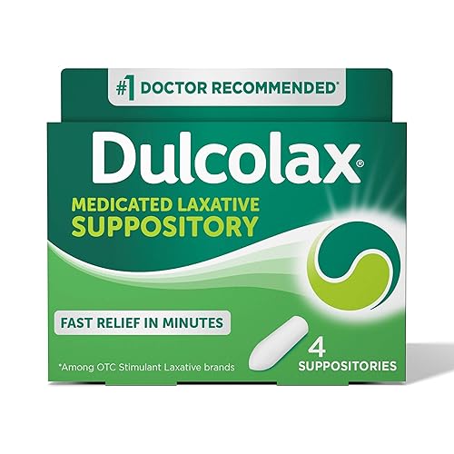 Dulcolax Stimulant Laxative Medicated Suppositories, Predictable ...