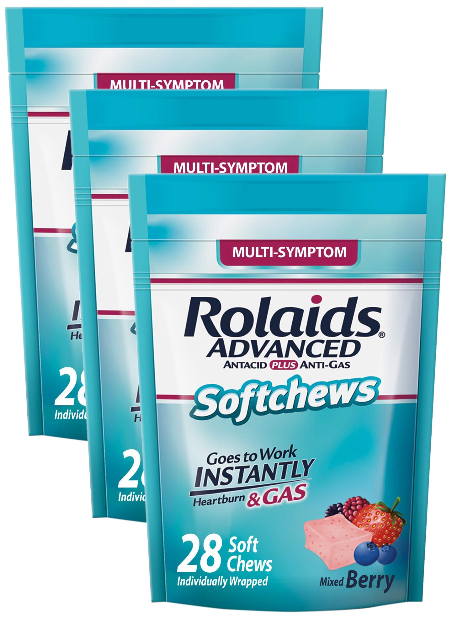 Mua Rolaids Advanced Antacid Plus Anti-Gas Softchews, 28 Count, Mixed ...