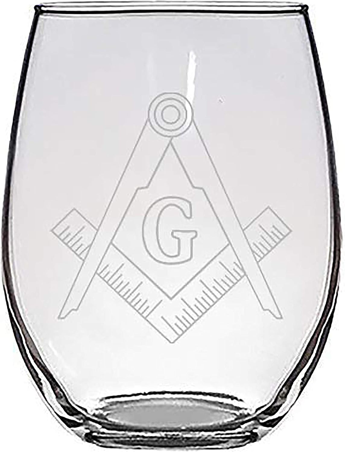 Mason Masons Masonic Live Better Logo Symbols - Laser Engraved Stemless ...