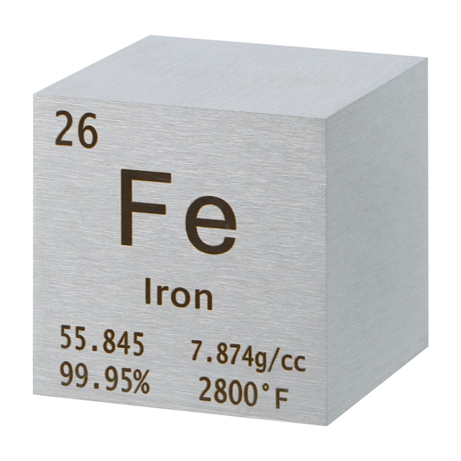 uxcell Iron Cube, 1.5 Inch High Density Metal Element Cube Metal ...