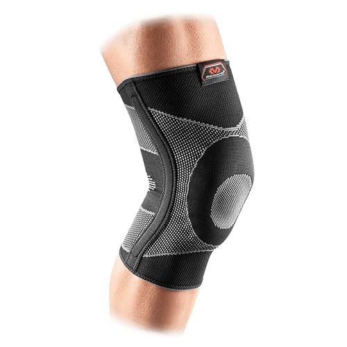 McDavid 4 Way Elastic Knee Sleeve with Gel Buttress and Stays, Large ...