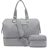Amazon.com | CLUCI Duffle Bag for Business Travel, Weekender Puffer Carry On With Shoe ...
