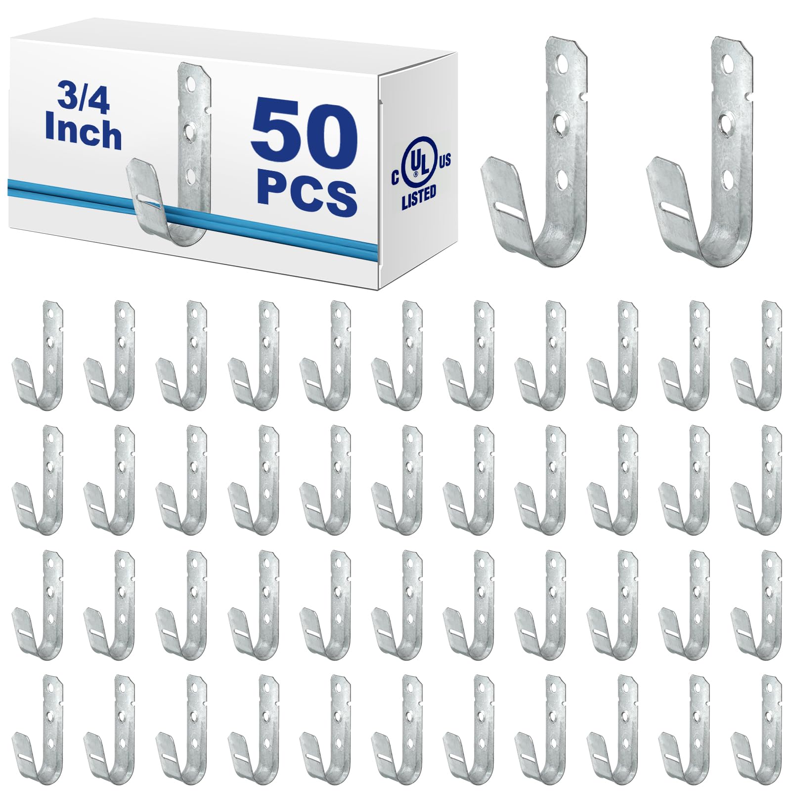 Gisafai Cable Support J Hook, Cable Hooks for Hanging, Heavy Duty Metal ...