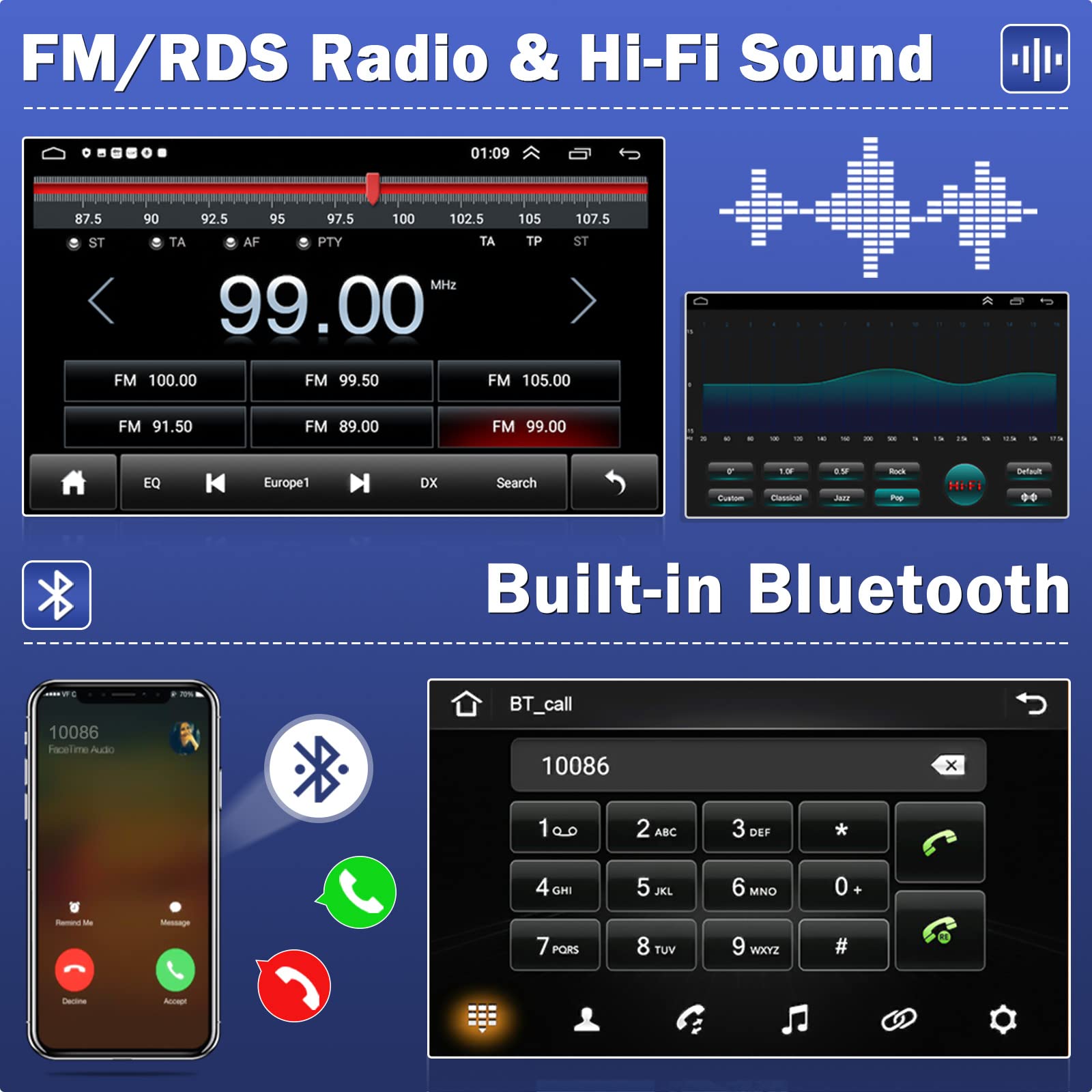 Mua for 2015-2017 Toyota Corolla Axio Radio, Apple CarPlay Android 11 ...