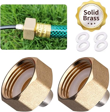 HOMENOTE US Standard Faucet Adapter, 3/4'' to 1/4'' Hose Adapter ...