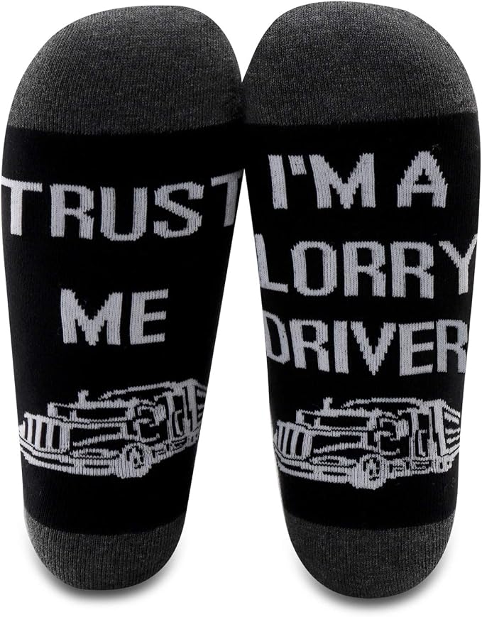 MYSOMY Truck Driver Socks Trust Me I'm a Lorry Driver Socks Funny ...