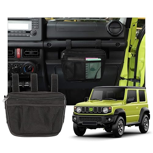 LZTQ Co-Pilot Handle Hanging Storage Bag Passenger Grab Handle ...