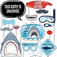 Amazon.com: Big Dot of Happiness Shark Zone - Jawsome Shark Party or ...