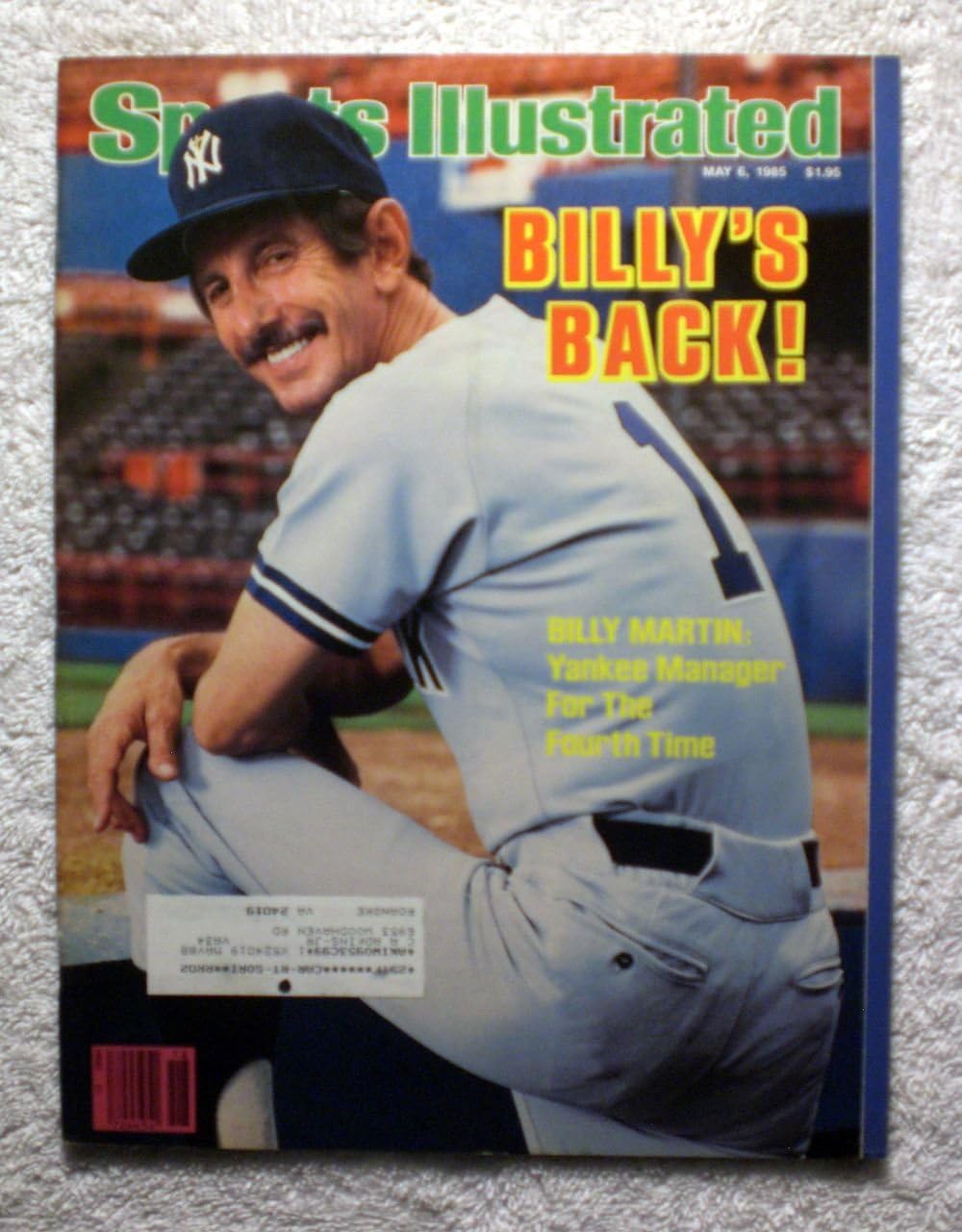 Manager Billy Martin - New York Yankees - Billy's Back - Sports ...