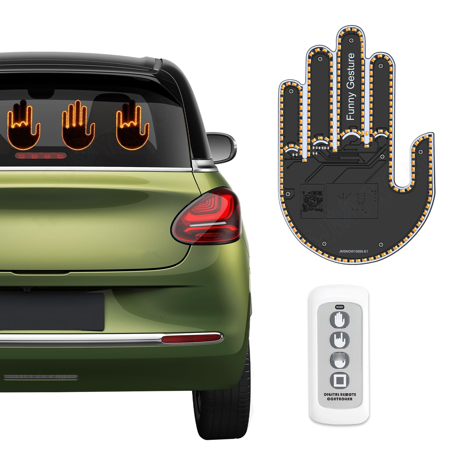 Mua SJMYXCLW Car Finger Light with Remote, Led Hand Sign for Car Back ...