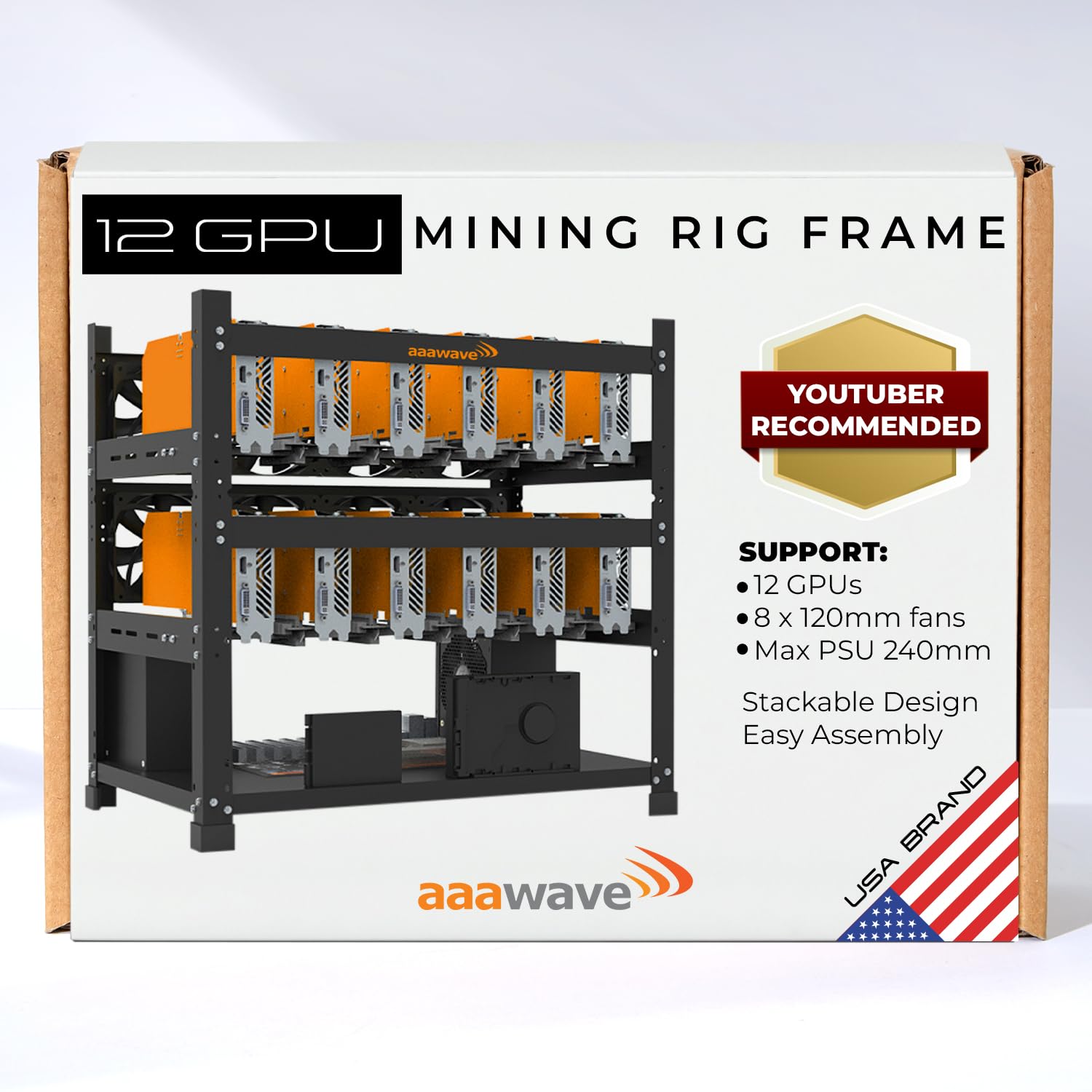 Mua AAAwave 12GPU Mining Rig Frame - The Sluice V2 Steel Open Frame ...