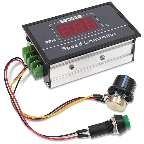 Cionyce PWM DC Motor Speed Controller DC6-60V 6V 9V 12V 18V 24V 36V 48V ...