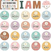 Amazon.com: Boho Affirmation Station Bulletin Board Set Rainbow ...