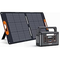 Amazon.com : ALLWEI 560Wh Outdoor Solar Generator 500W(Peak 1000W) with 100W Portable Solar ...